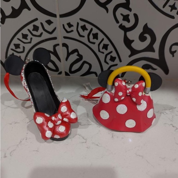Disney | Holiday | Disney Parks Shoe Purse Ornaments Minnie Mouse ...